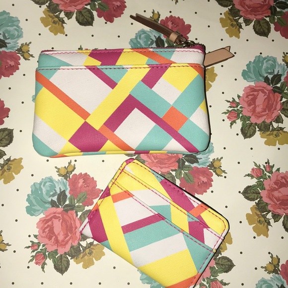 Bags | Colorful Wallet Set With 3 Compartments Insert | Poshmark